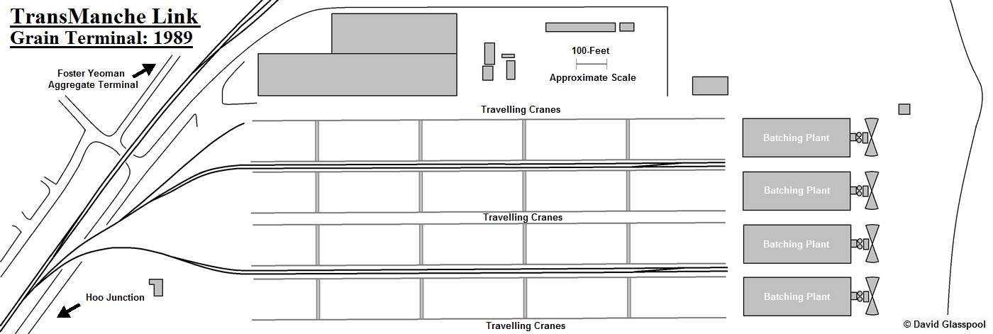 TransManche Link Grain: Track Plan 1989